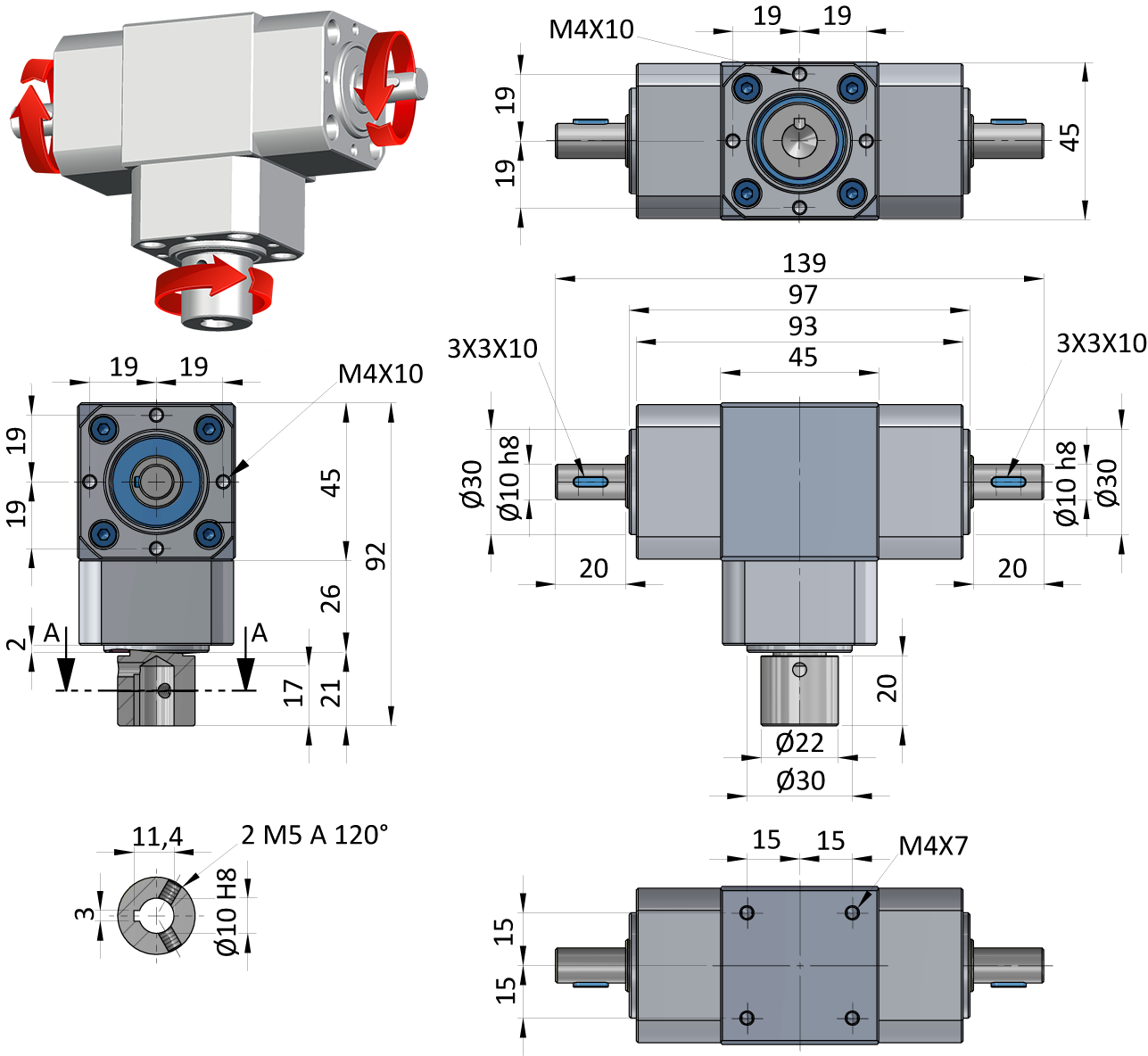 66/5UC Rinvio ad angolo per uso continuo - Rinvii angolari e rinvii ...